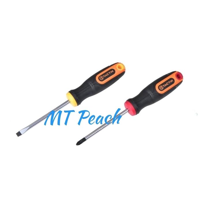 Jual TACTIX SCREWDRIVER SET 100MM SET OBENG PLUS MINUS 2 PCS - Jakarta ...