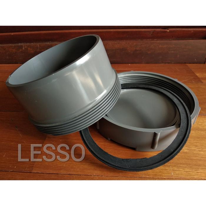 Jual Clean Out PVC Lesso D 4" inch Cap Penutup Pipa Fitting Sambungan ...