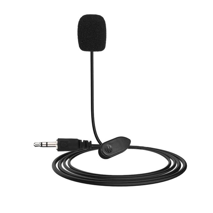 Jual MIC JEPIT KLIP KERAH MICROPHONE STEREO JACK 3.5MM TRS WITH TIE ...