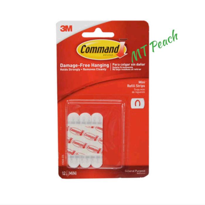 Jual 3M COMMAND STRIP ISI ULANG MINI DECORATING CLIP REFILL STRIPS ...
