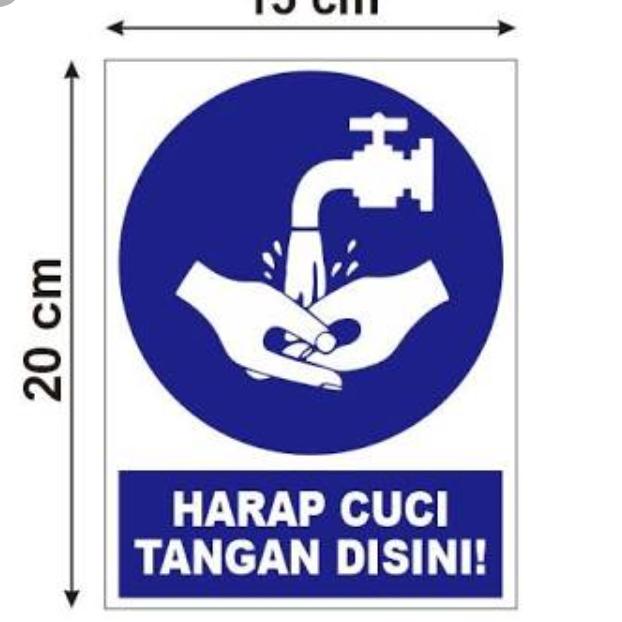 Jual Stiker Sign Cuci Tangan sebelum masuk di sini - Kota Surabaya ...