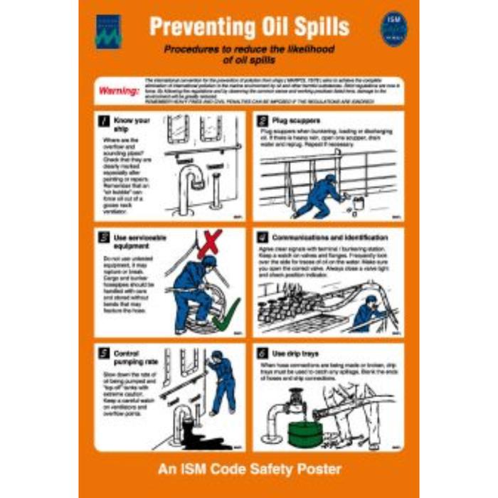 Jual Preventing Oil Spills Poster IMPA 331508 IMO ISM Ship Safety ...