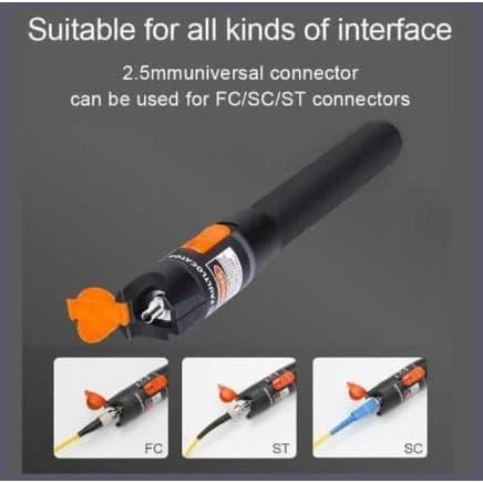 Jual cable tester laser fiber optic/VFL(visual fault locator) senter ...