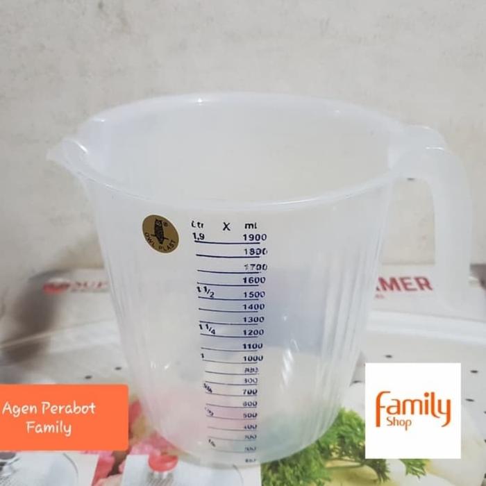 Jual Gelas ukur takar owl 2 liter / gelas takaran air 2 L owl plast ...