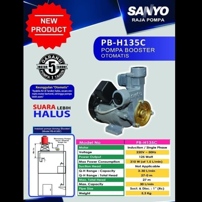 Jual SANYO PBH 135 C pompa air pendorong booster flow switch dorong PB-H - Kota Surabaya - Surya ...