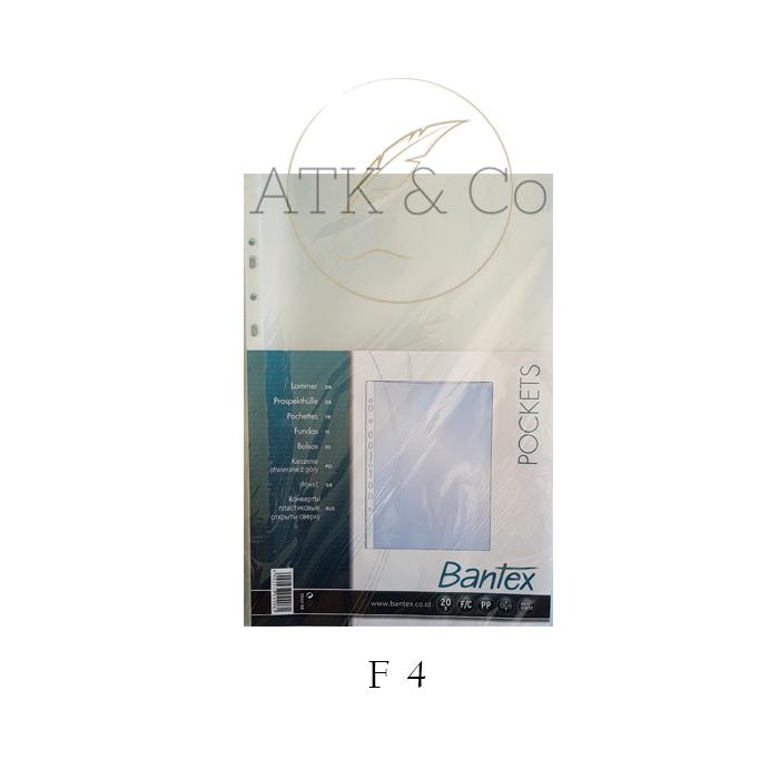 Jual Sheet Protector F4 Bantex - Plastik PP Pocket F4 Bantex - Kota ...
