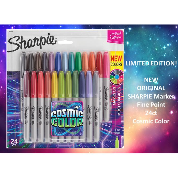 Jual Sharpie Markers 24 Cosmic Colors Fine Point LIMITED EDITION! NEW ...