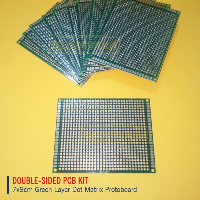 Jual 7x9 cm Protoboard Double Side DIY PCB 7*9 Dot Matrix Lubang FR4 ...
