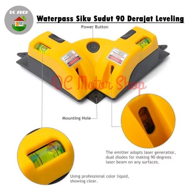 Jual Waterpass/Water pass Laser Siku Sudut Leveling 90 Derajat Laser ...