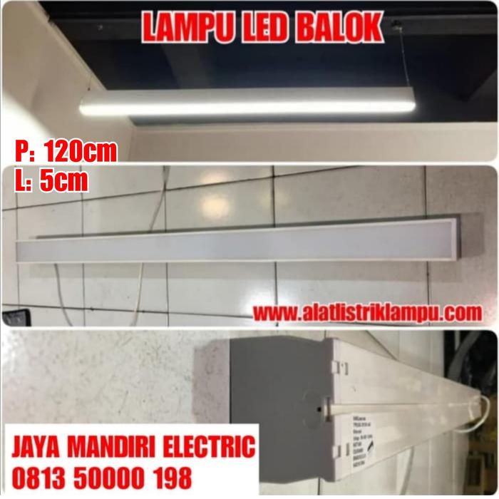 Jual LAMPU LED BALOK 40 WATT Kantor Office PLAFON GANTUNG OUTBOW 40Watt ...
