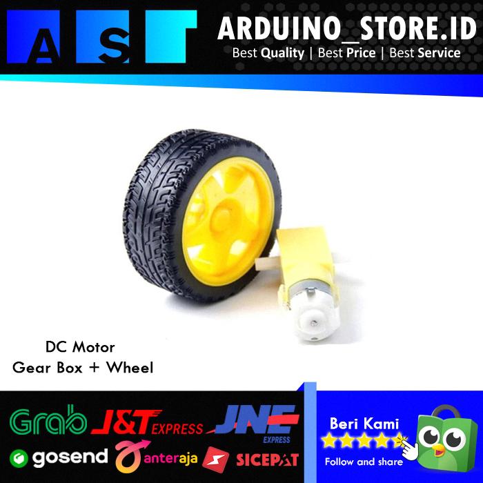 Jual Roda Motor DC Gear Box Set Smart Car 1:48 DIY ARDUINO RASPBERRY ...