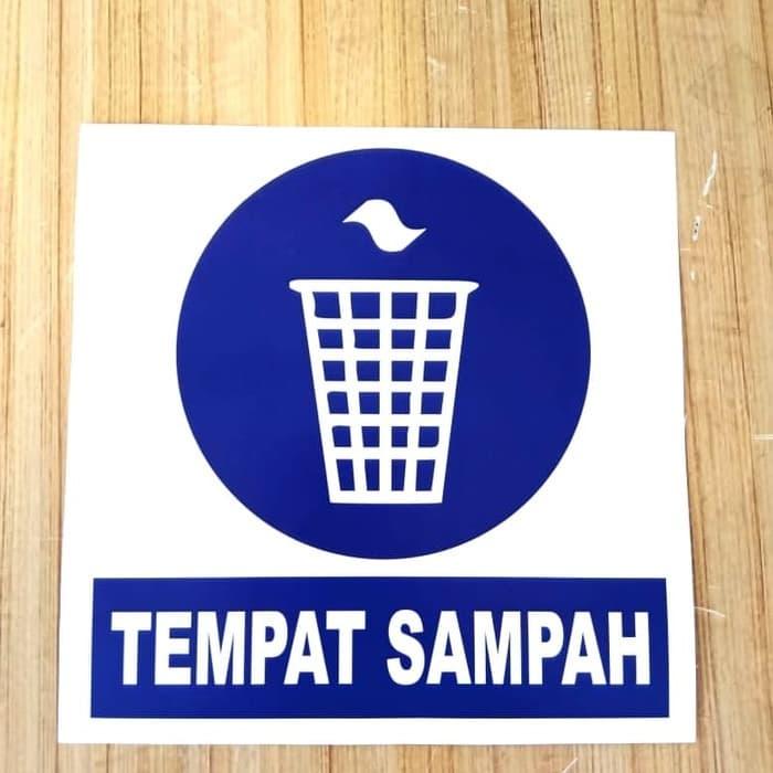 Tempat Sampah Logo Abfallsortierung Grüner Mülleimer Mit Sortiertem