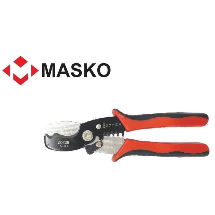 Jual TANG KUPAS KABEL / POTONG MERAH 302 CUTTER PLIER KABEL WIRE MASKO ...