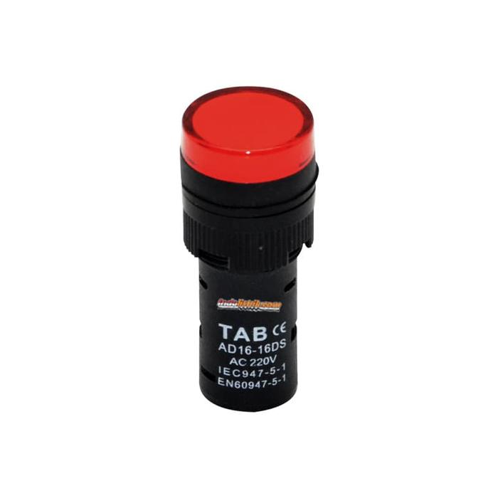 Jual Pilot Lamp LED 16mm TAB AD22-16DS 220VAC Merah - Jakarta Pusat ...
