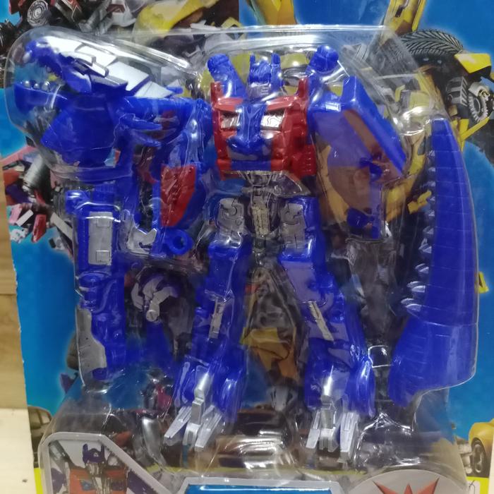 Jual robot transformer optimus prime transform to dragon naga dinobot ...