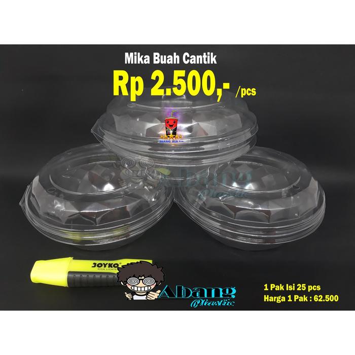 Jual MIKA BUAH CANTIK / MIKA BULAT / WADAH BUAH POTONG @25 PCS - MIKA ...