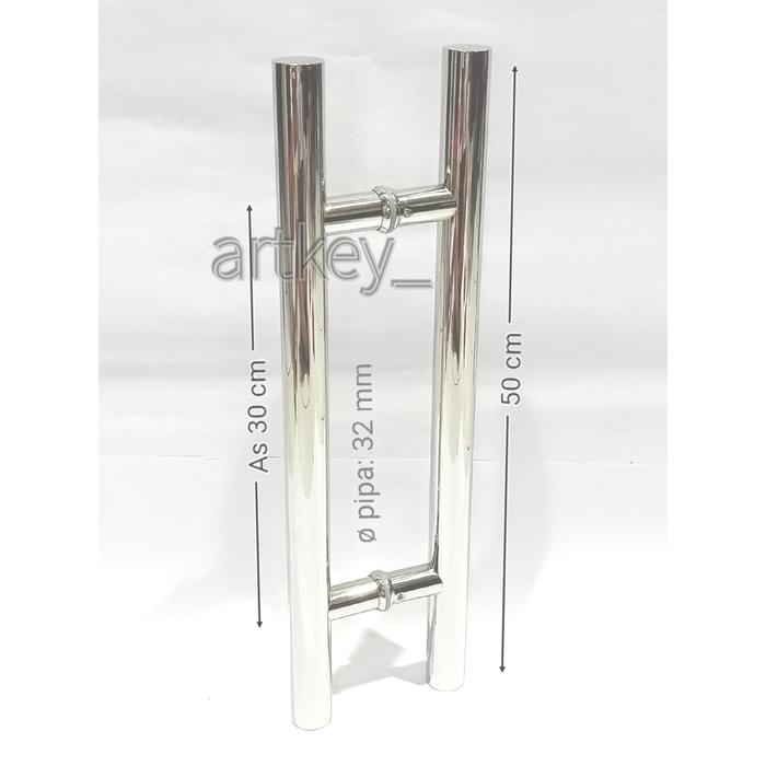 Jual HANDLE PINTU KACA & ALUMUNIUM/KAYU MODEL BULAT/PIPA as 30cm x 50cm ...