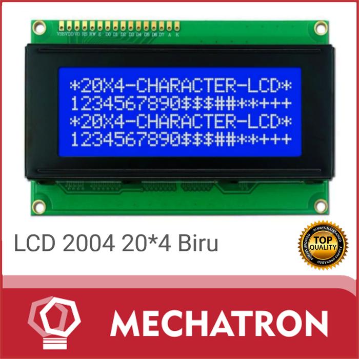 Jual LCD2004 20X4 LCD 2004A LCD 2004 LCD Module 5V Biru Blue Backlight ...