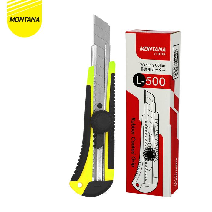 Jual MONTANA Cutter Pisau Pemotong 15.5 x 4.5 cm Blade Knife Rubber ...