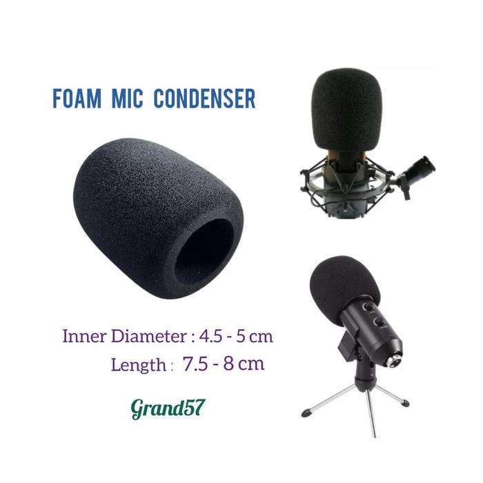 Jual foam busa windscreen spon mic condenser kondenser dynamic ...