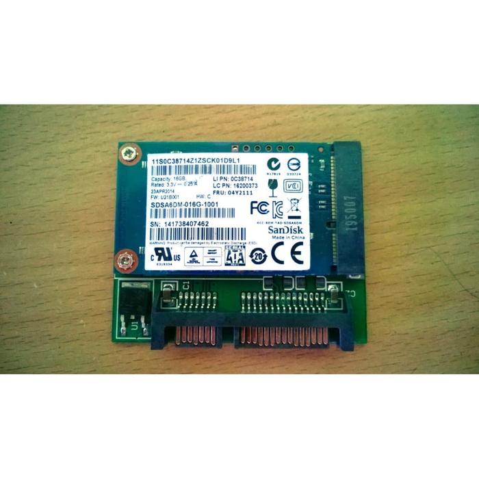 Jual DOM SATA SSD mSATA 16GB Sandisk support Mikrotik - Kota Mojokerto ...