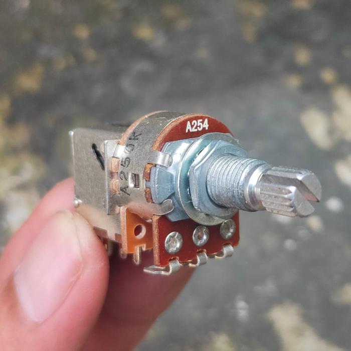 Jual Potentio meter push pull A250K Alpha Plus tone gitar bass potensio ...