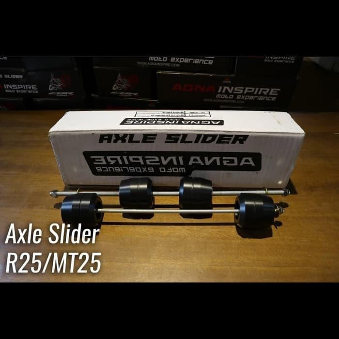 Jual Axle slider agna inspire yamaha r25 mt25 as roda fork slider Agna ...