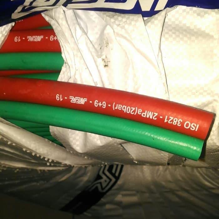 Jual Selang Double las Potong 1/4"x3/8" NCR selang oksigen Acetylene ...