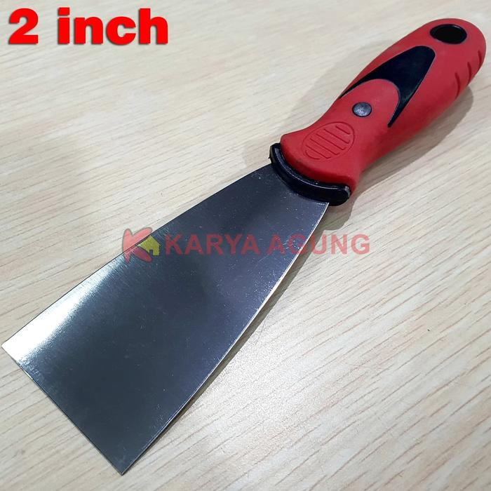 Jual Pisau Dempul Tebal Gagang Karet 2" / Kapi Kape Besi Scrapers Skrap ...
