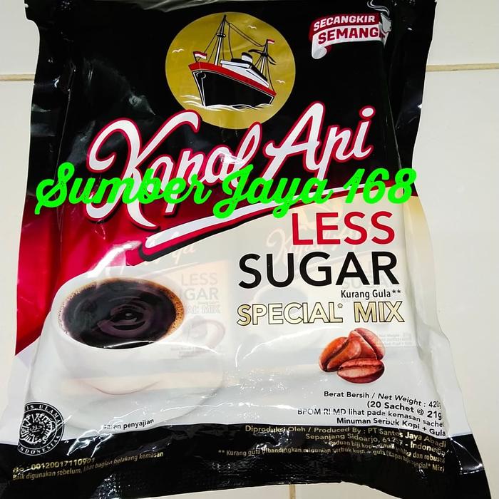 Jual Kopi Kapal Api Special Mix Less Sugar (Kopi+Gula) Isi 20 Sachet ...
