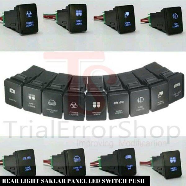 Jual REAR LIGHT Saklar panel led Switch push tekan Toyota Suzuki ...