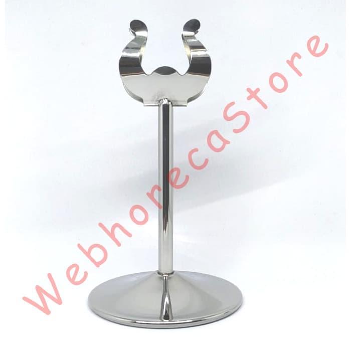 Jual Table Number Menu Stand Card Holder 10cm Stainless / Tiang Nomor ...