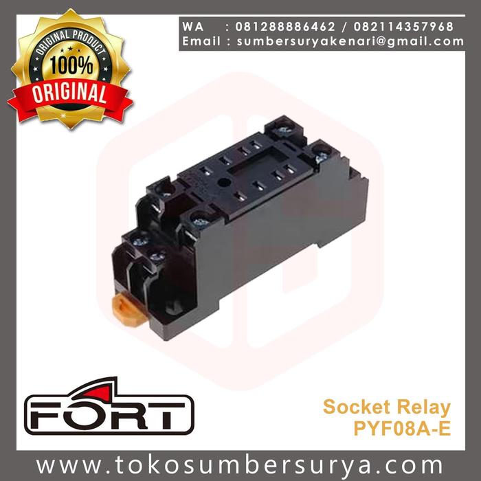 Jual Socket Relay PYF08A-E / PYF08AE 8 Pin untuk Relay MY-2, H3Y Fort ...