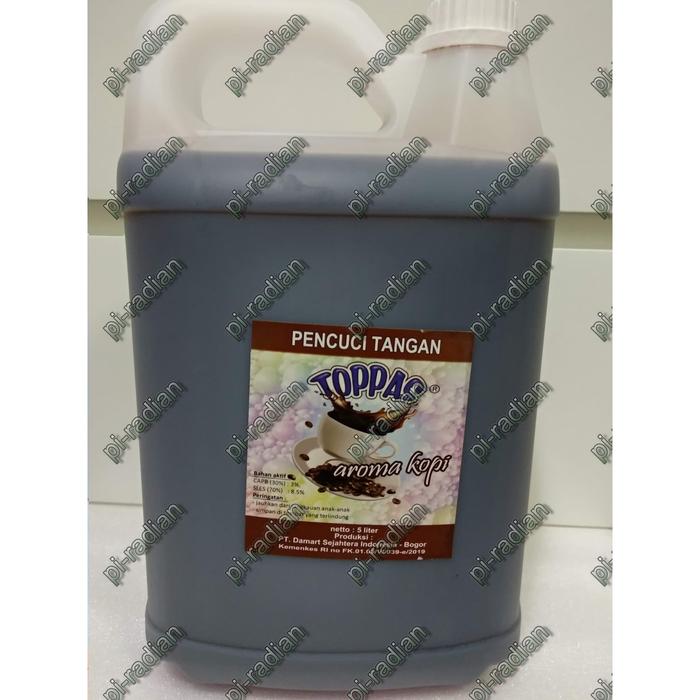Jual TOPPAS hand soap sabun cuci tangan kopi 5L 5 liter promo murah ...