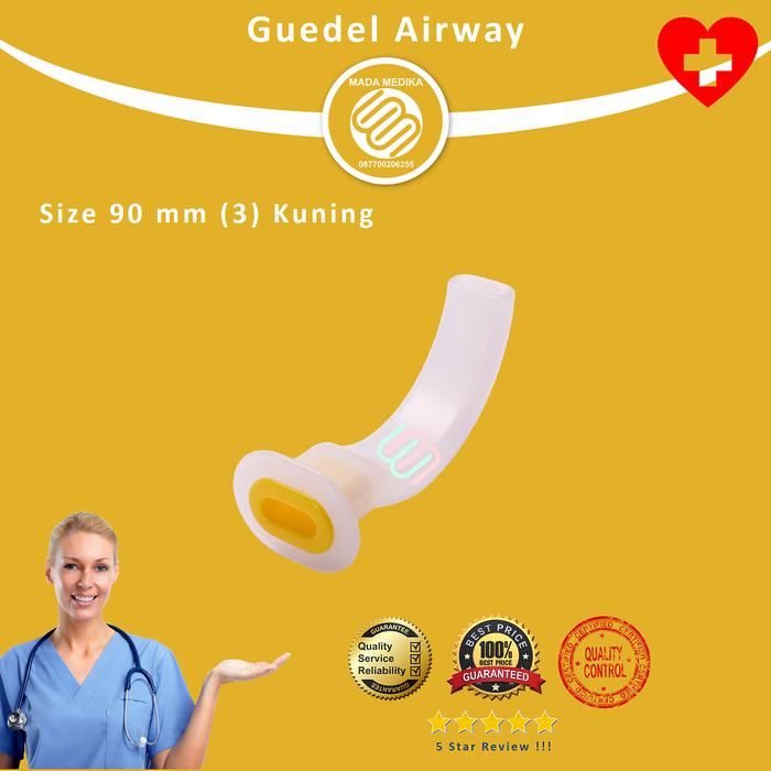Jual Guedel Airway Kuning size 3 (90 mm) / Guedel Kuning/Mayo Guedel ...