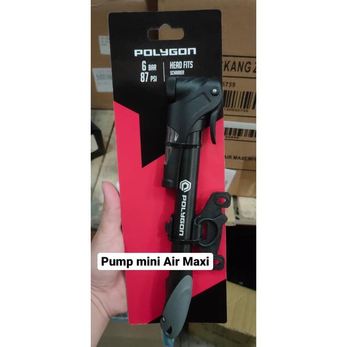 Jual Pompa Mini Sepeda Polygon Air Maxi 2 Way Pump with Gauge - Kab ...