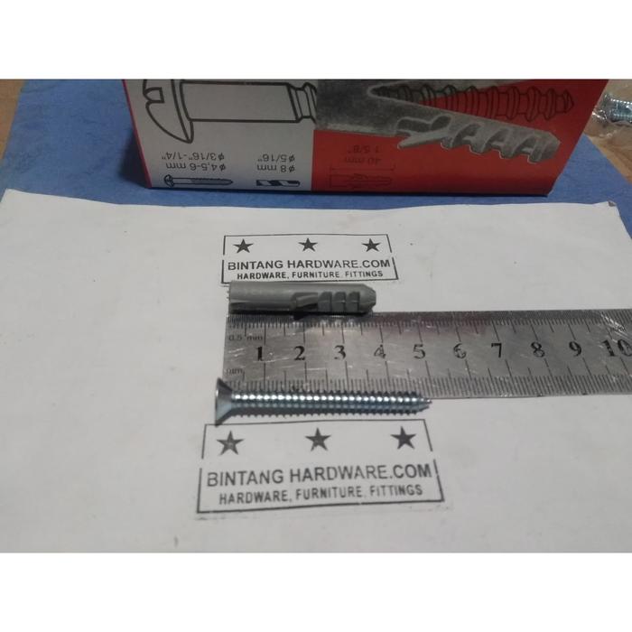 Jual Viser S8 Set Skrup Fiser dan Sekrup Penguat Pada Dinding Tembok ...