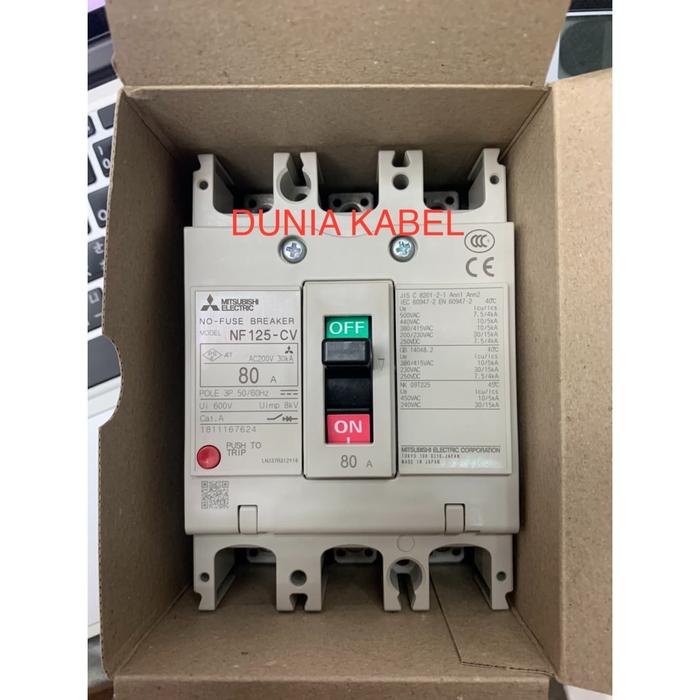 Jual MCCB NFB NF125 NF 125-CV 3P 3 Phase 125A 125 Ampere Mitsubishi - Jakarta Barat - Dunia ...