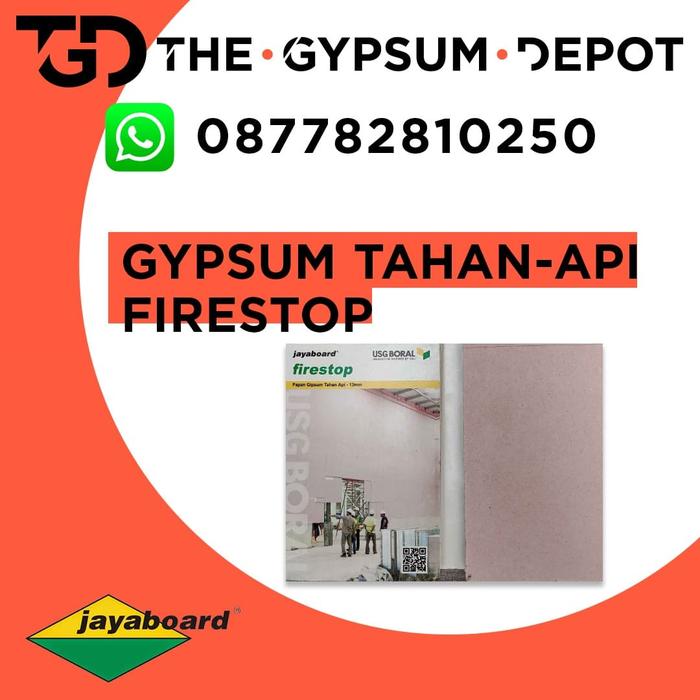 Jual Papan Gipsum FireStop Jayaboard 16mm - Gypsum Jaya Tahan Api ...