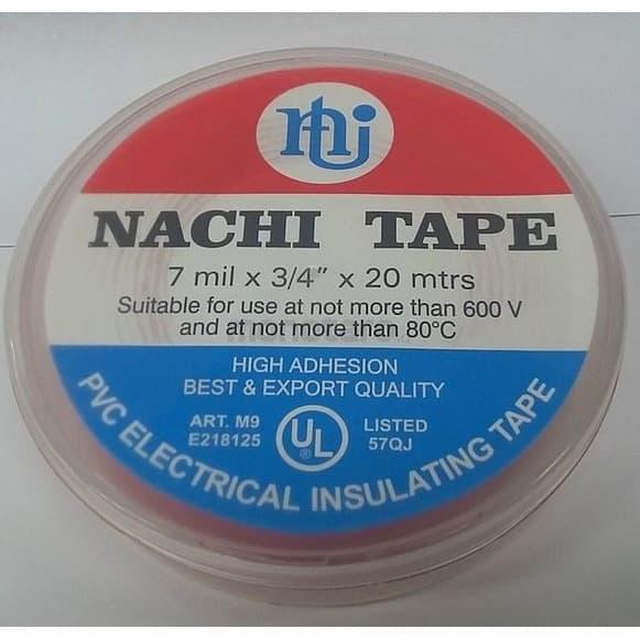Jual Isolasi Listrik Merek Nachi Electrical Insulating Tape Red (Merah ...