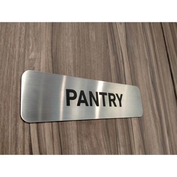 Jual Signage Door Sign / Nama Ruangan Stainless 1mm + Etching - Jakarta ...