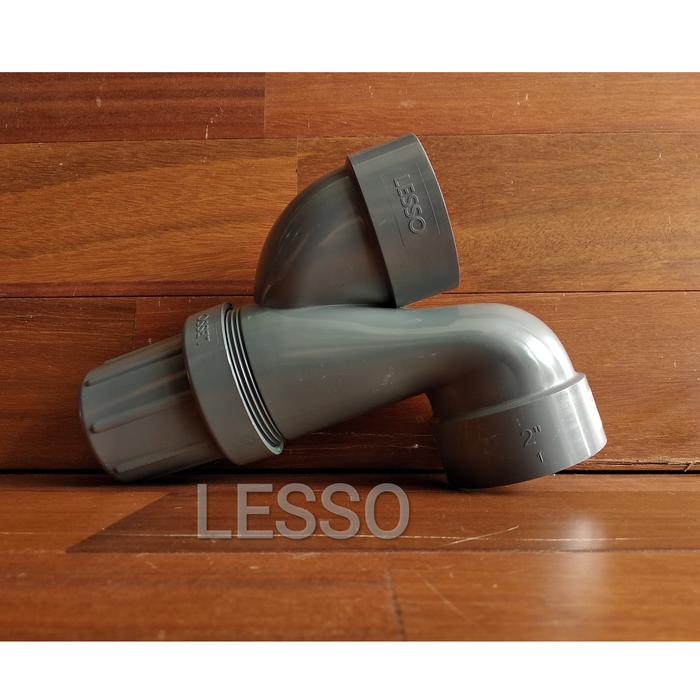 Jual P-Trap PVC Lesso 2" inch Sambungan Pipa PVC Pencegah Bau Anti Bau ...