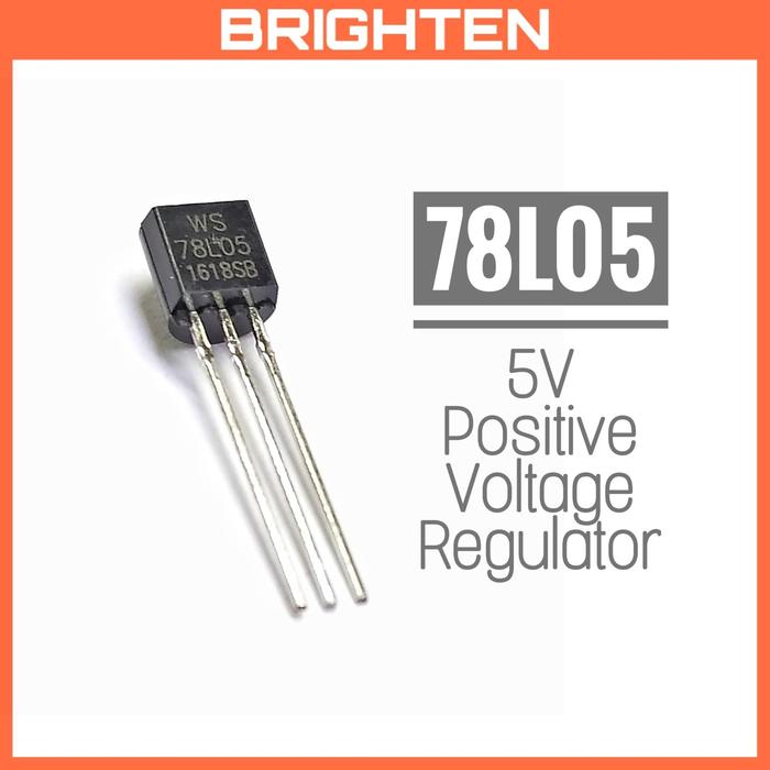 Jual 78L05 5V Positive Voltage Regulator 100mA TO-92 - Kota Bandung - BRIGHTEN SHOP | Tokopedia