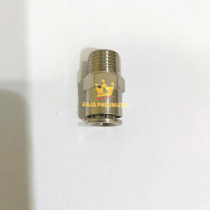 Jual FITTING NEPEL ANGIN METAL PUSH IN SELANG 6 MM DRAT 1/8 - Jakarta ...