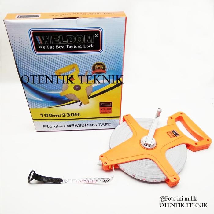 Jual METERAN TANCAP FIBER 100 METER - METERAN TANAH 100M PLASTIK METER ...