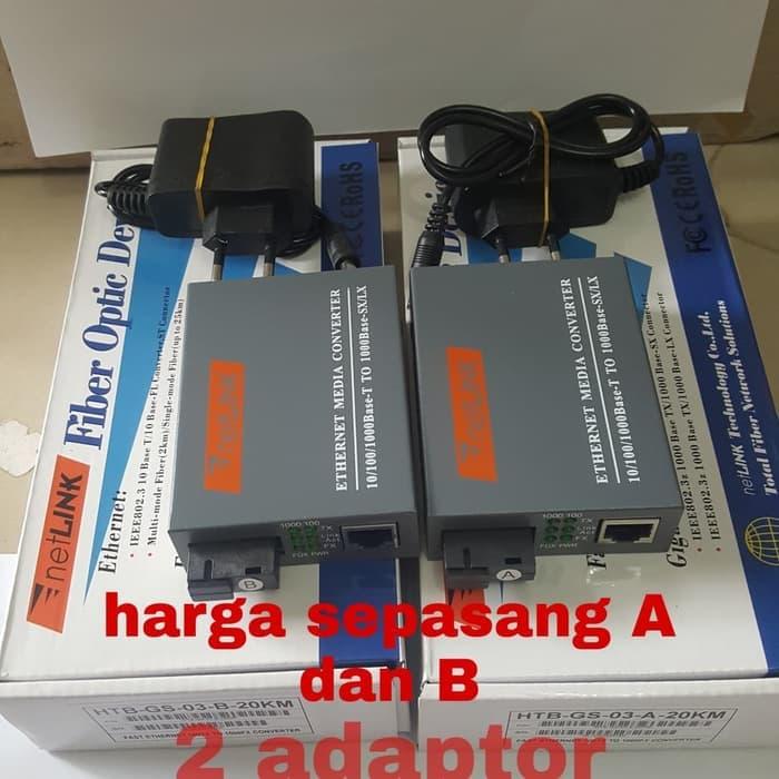 Jual Netlink HTB-GS-03 Gigabit Media Converter Fiber Optic SC Singlemode - Jakarta Pusat ...