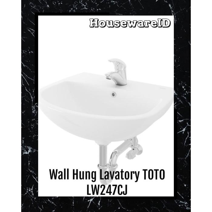 Jual Wastafel TOTO LW247CJ Original, washtafel lavatory toto tipe LW247 ...