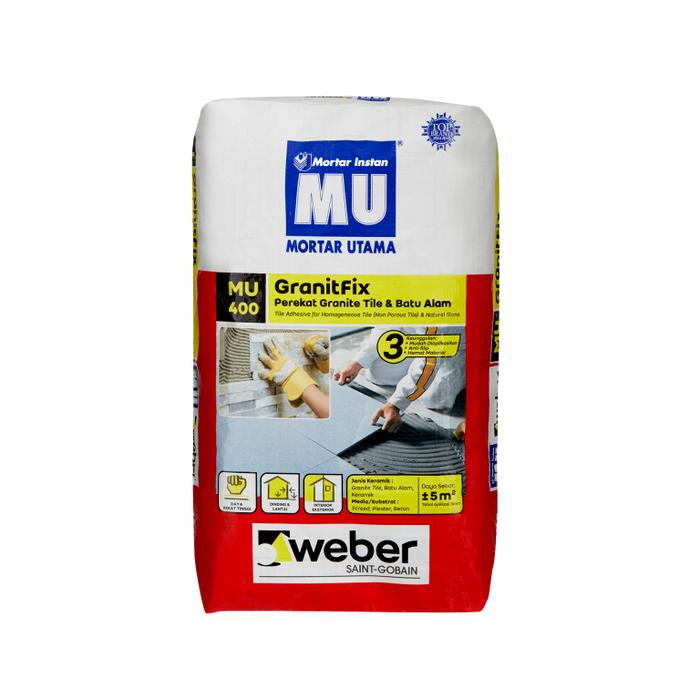 Jual MU 400 Granitfix Perekat Batu Alam Granit Tile 25 kg Mortar ...