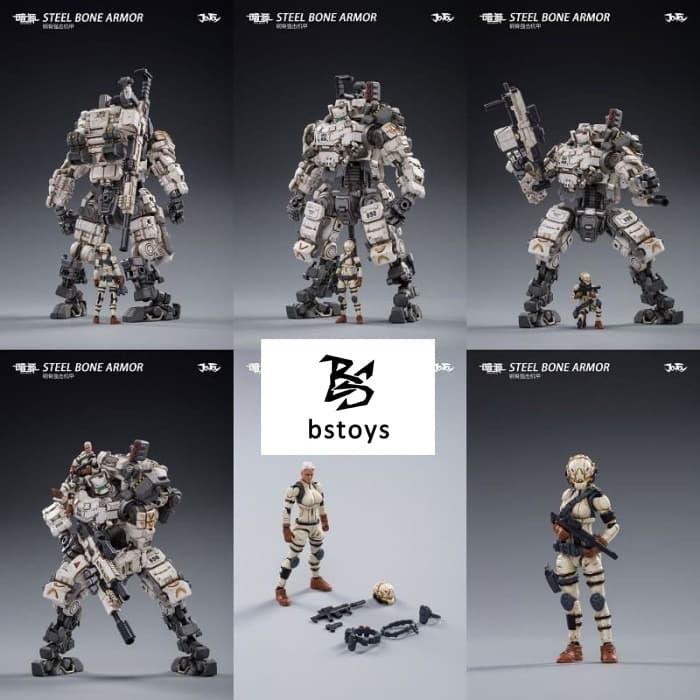 Jual JoyToy Steel Bone Mech Armor JT0104 Snow Version - Joy Toy Source ...