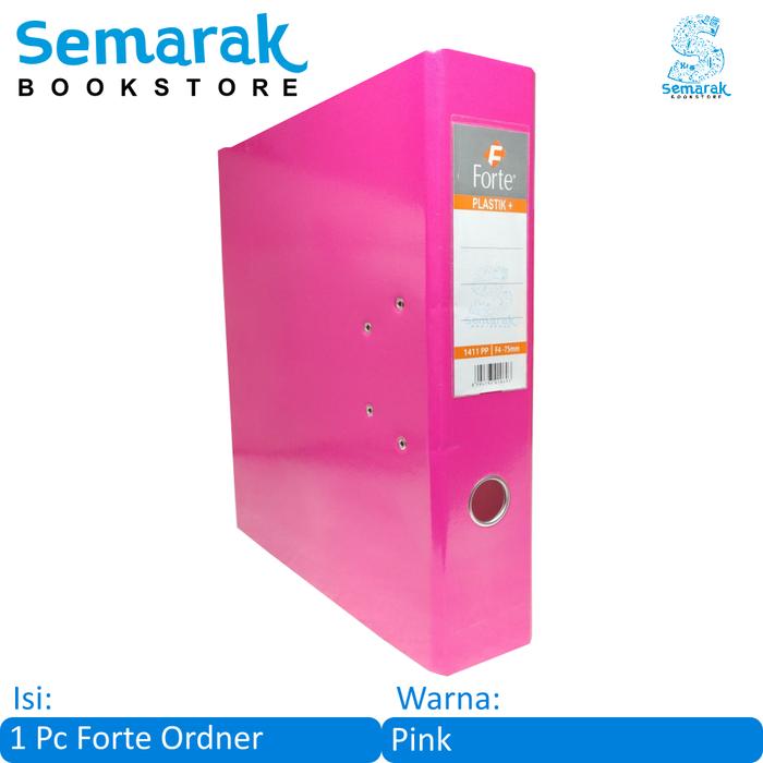 Jual Map Ordner Forte Plastik F4 75 mm - Pink [1 Pc] - Kab. Bogor ...